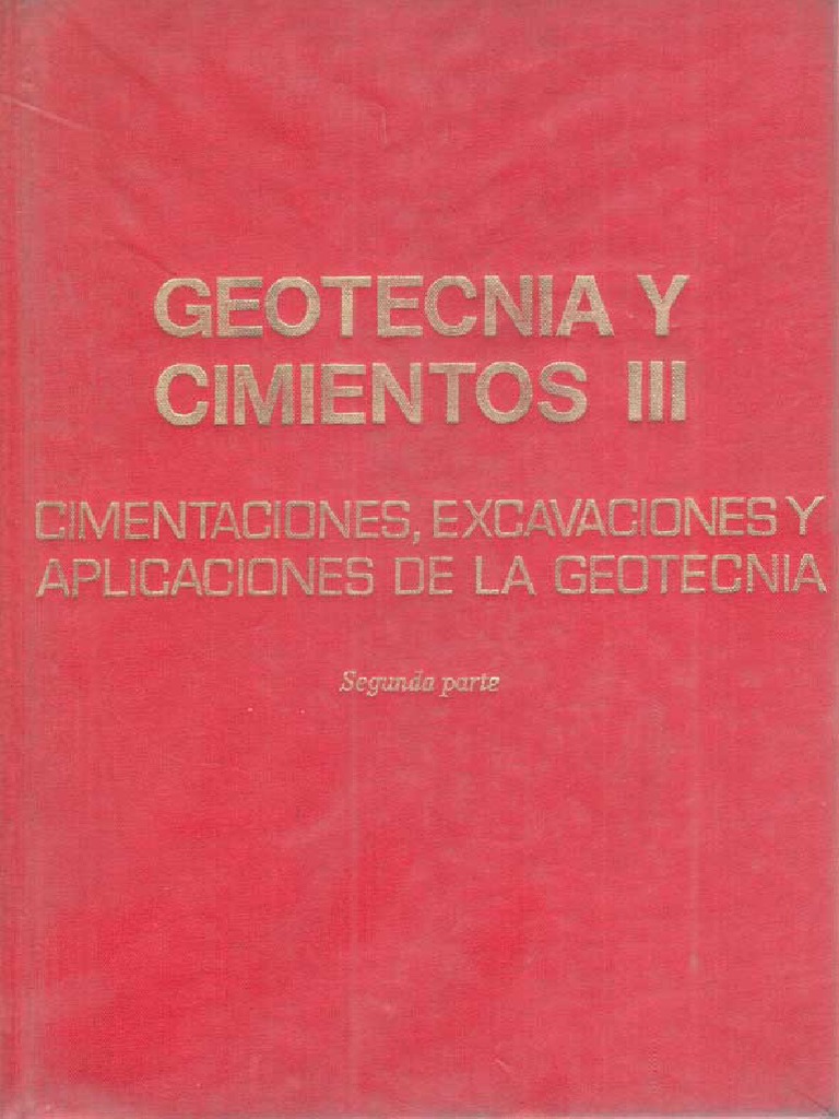 Geotecnia y Cimentos III-Parte 2-1 - J. A. Jimenez Salas | PDF