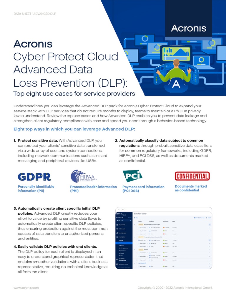Advance DLP - Spec Sheet | PDF | Information Sensitivity | Cloud Computing