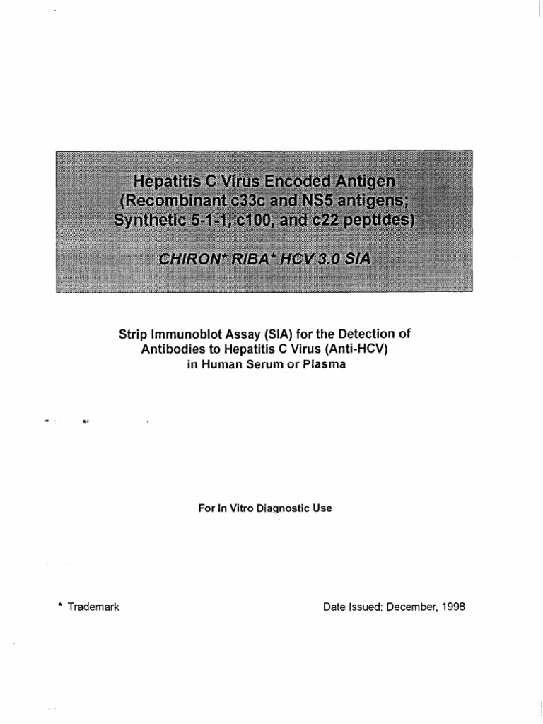 HCV Riba Chiron | PDF | Hepatitis | Hepatitis C