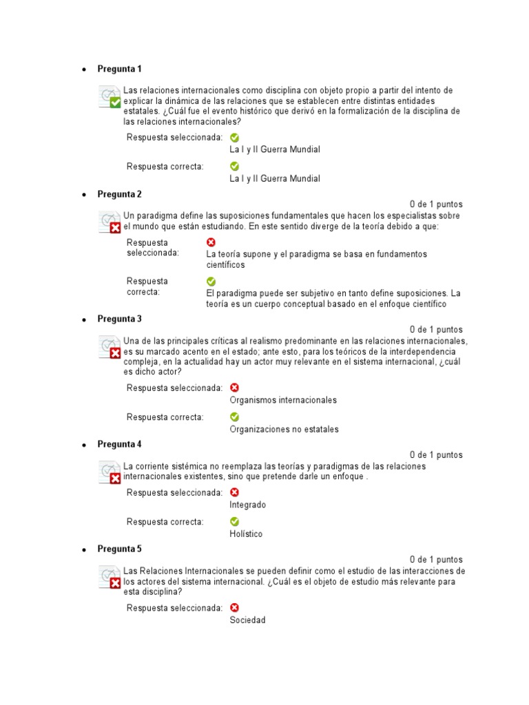 Examen de Teorias de Las RI | PDF | Relaciones Internacionales | Paradigma