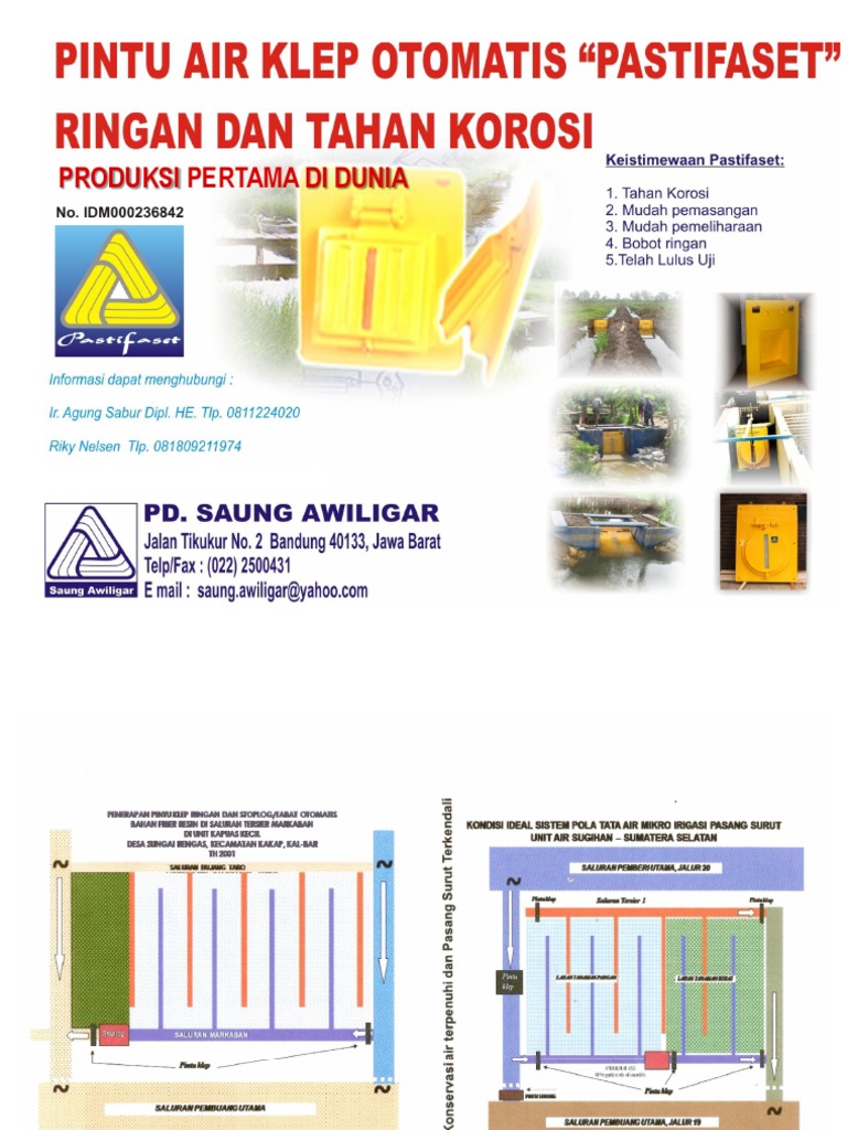 Brosur Pintu Klep Otomatis Partifaset Ringan Dan Tahan Korosi | PDF