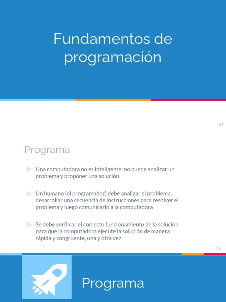 Fundamentos Programacion | PDF | Programación de computadoras | Programación