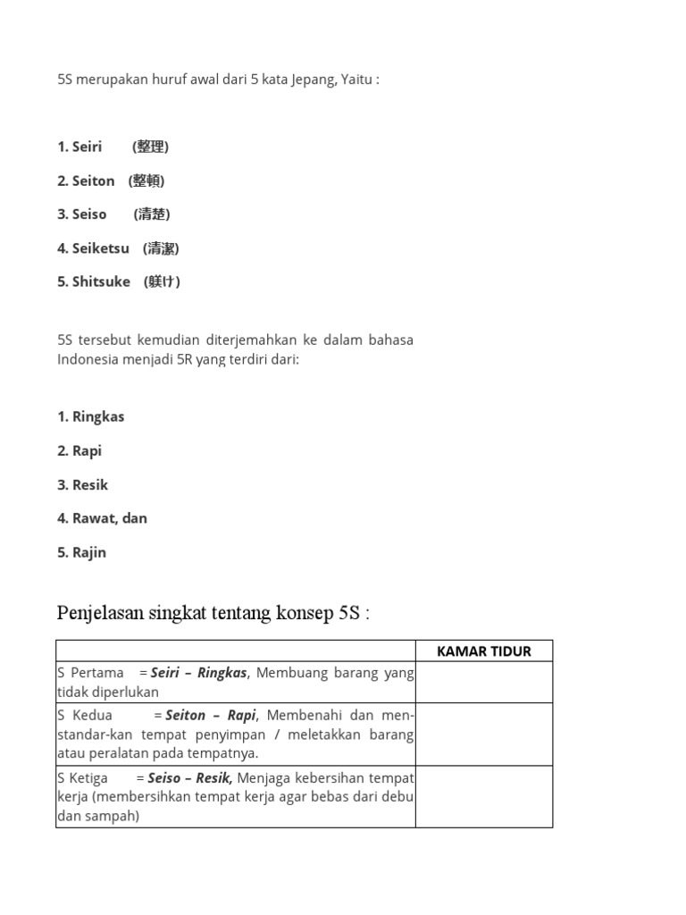 New 5S in House | PDF