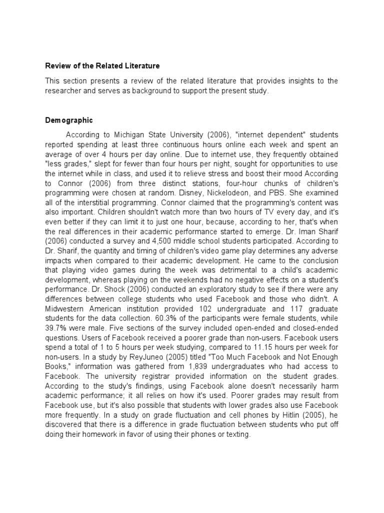 Review of The Related Literature | PDF | Psychology | Mental Disorder