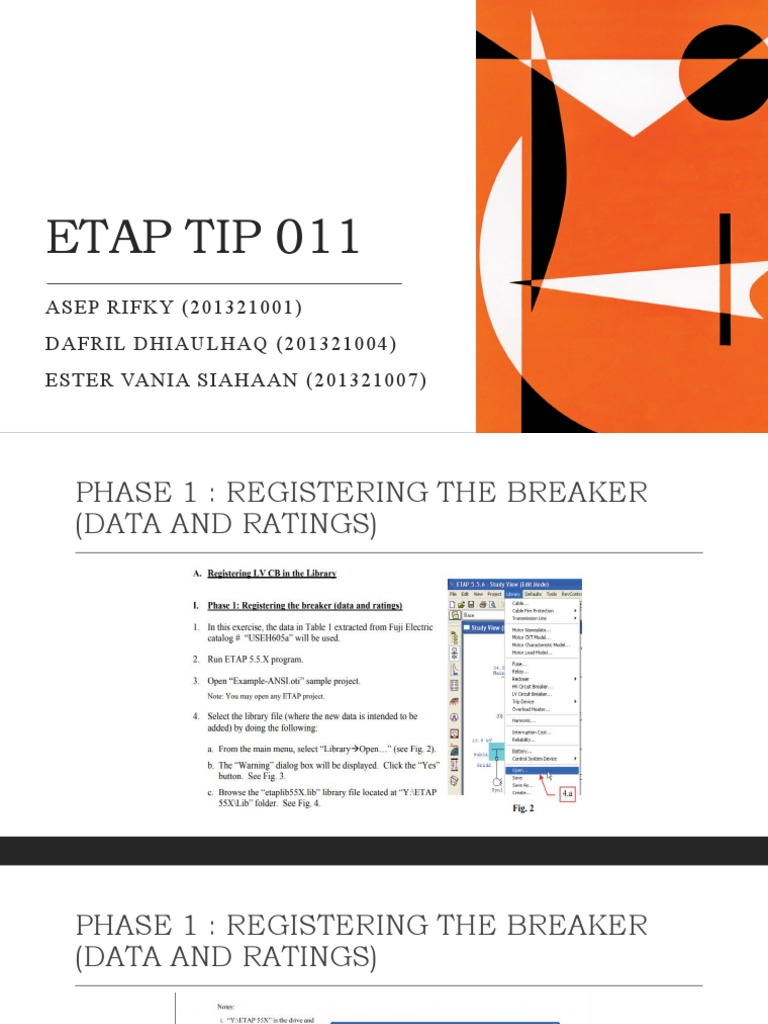 ETAP TIP 011 | PDF