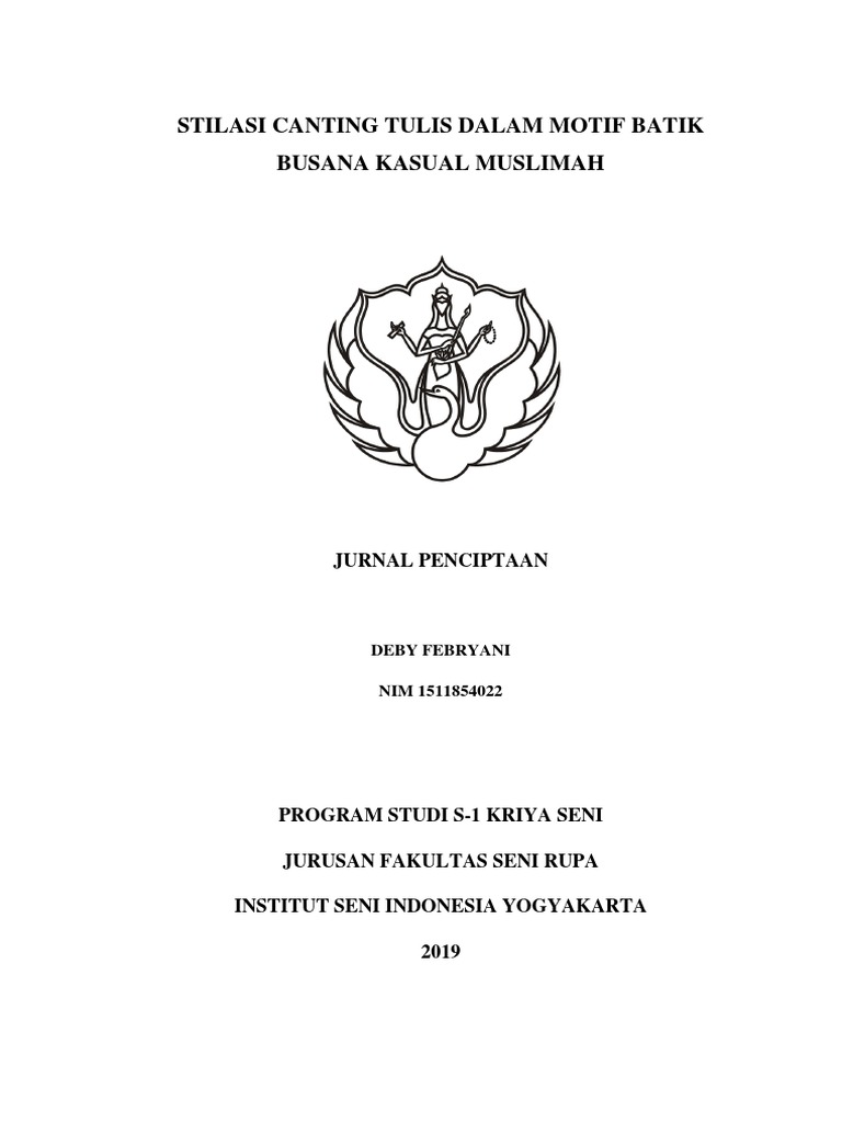 Stilasi Canting Tulis Dalam Motif Batik | PDF