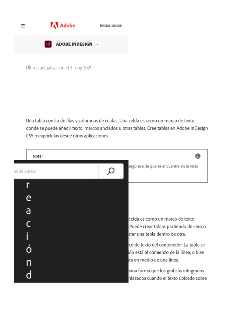 Creación de Tablas en Adobe InDesign | PDF | Hoja de cálculo ...