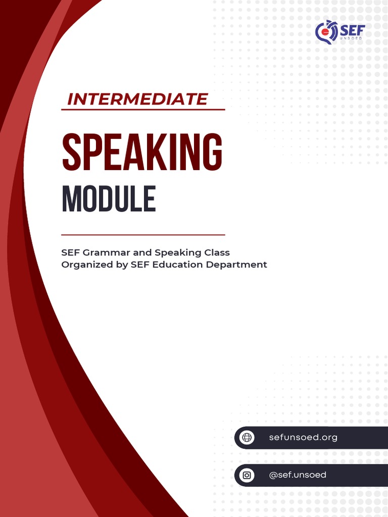 Intermediate Speaking Module | PDF | Job Interview | Argument