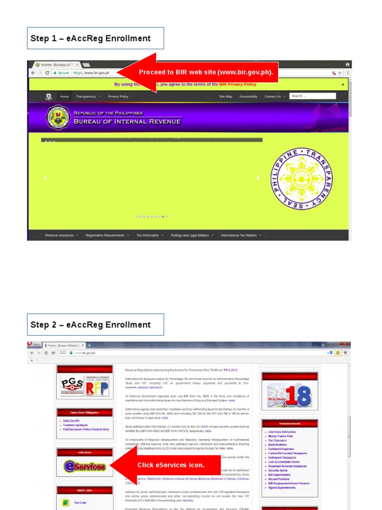 Steps - eAccReg Enrollment | PDF | Software | Computer Science