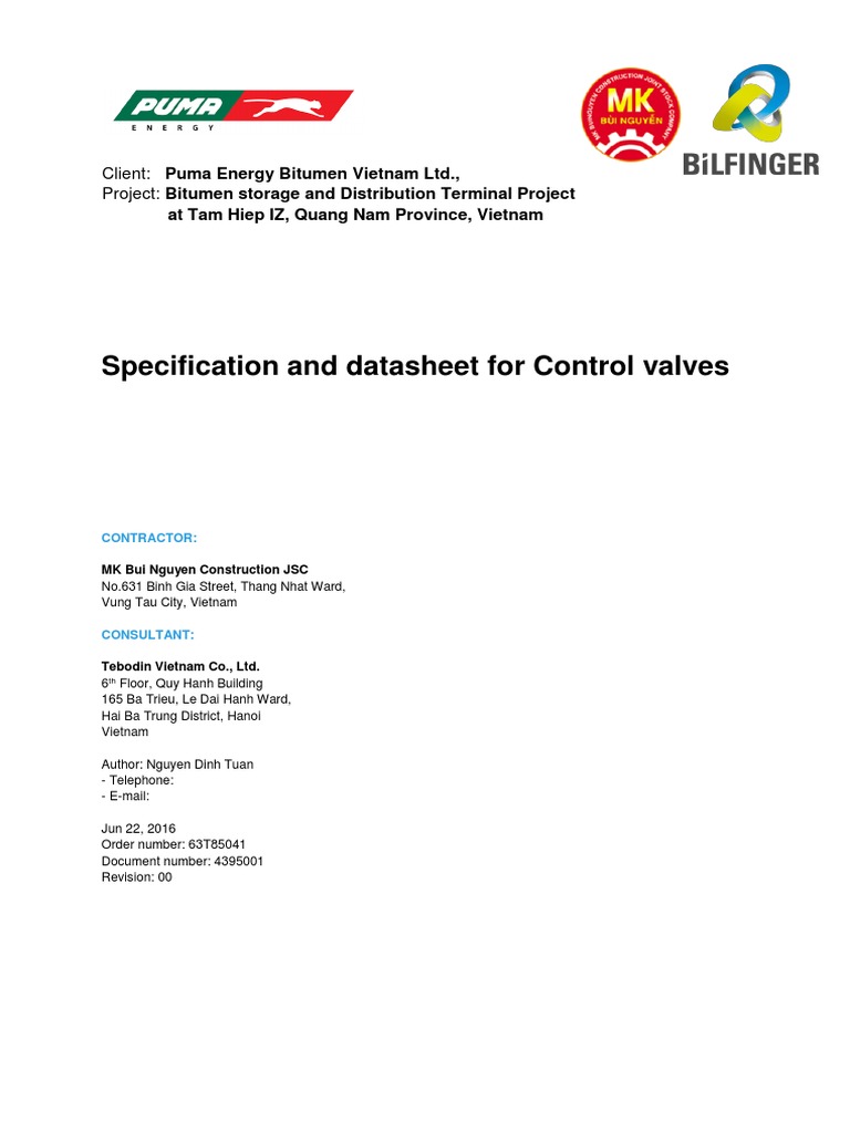 Control Valves Rev00 Pdf Valve Continuum Mechanics