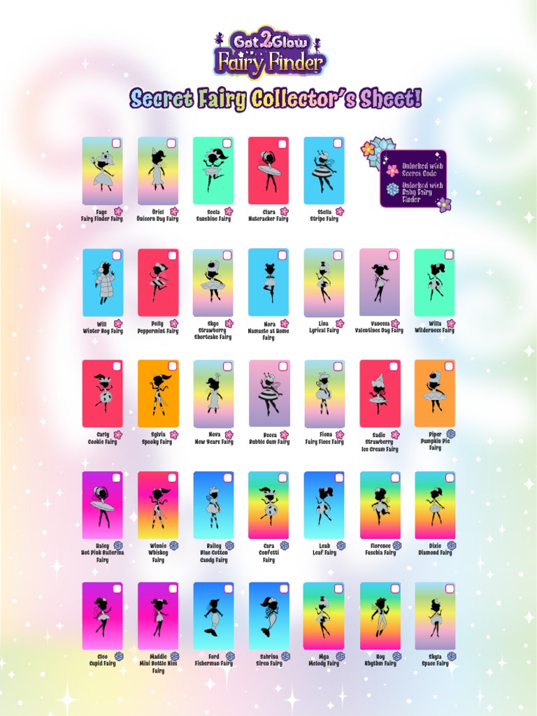 Secretfairy Collectorsheet | PDF