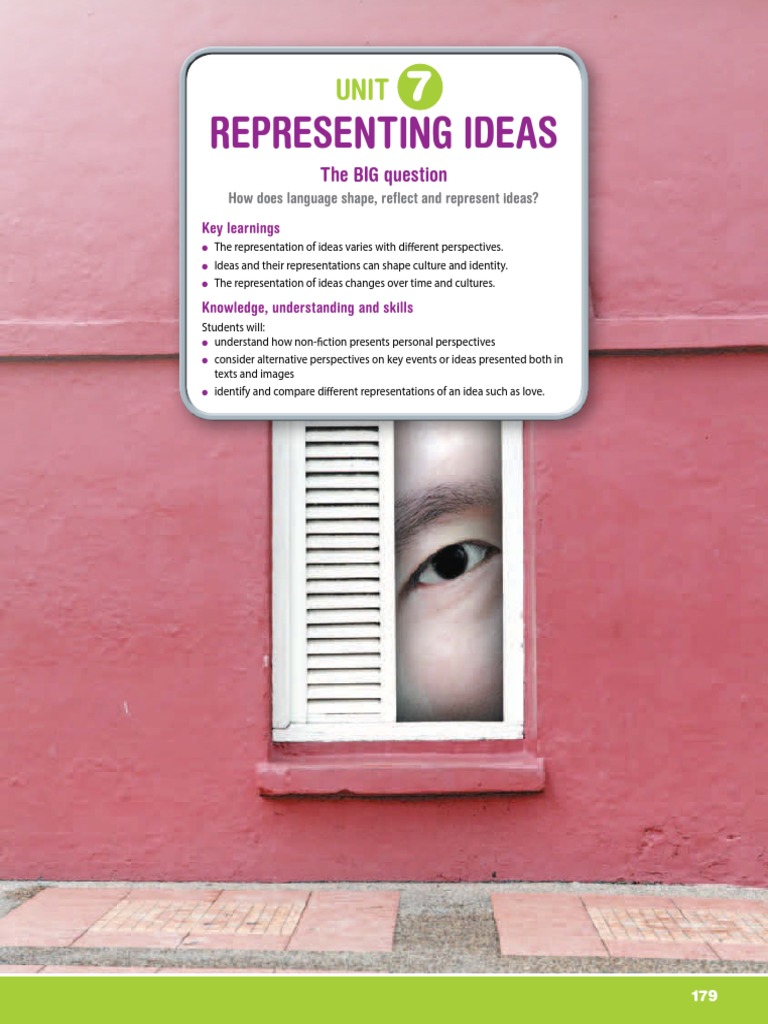 Unit 7 - Representing Ideas | PDF | Witness | Truth