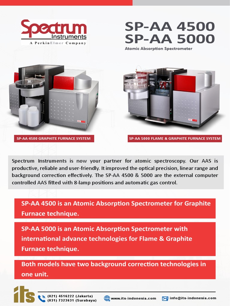 Spectrum SP-AAS 4500 and 5000 | PDF