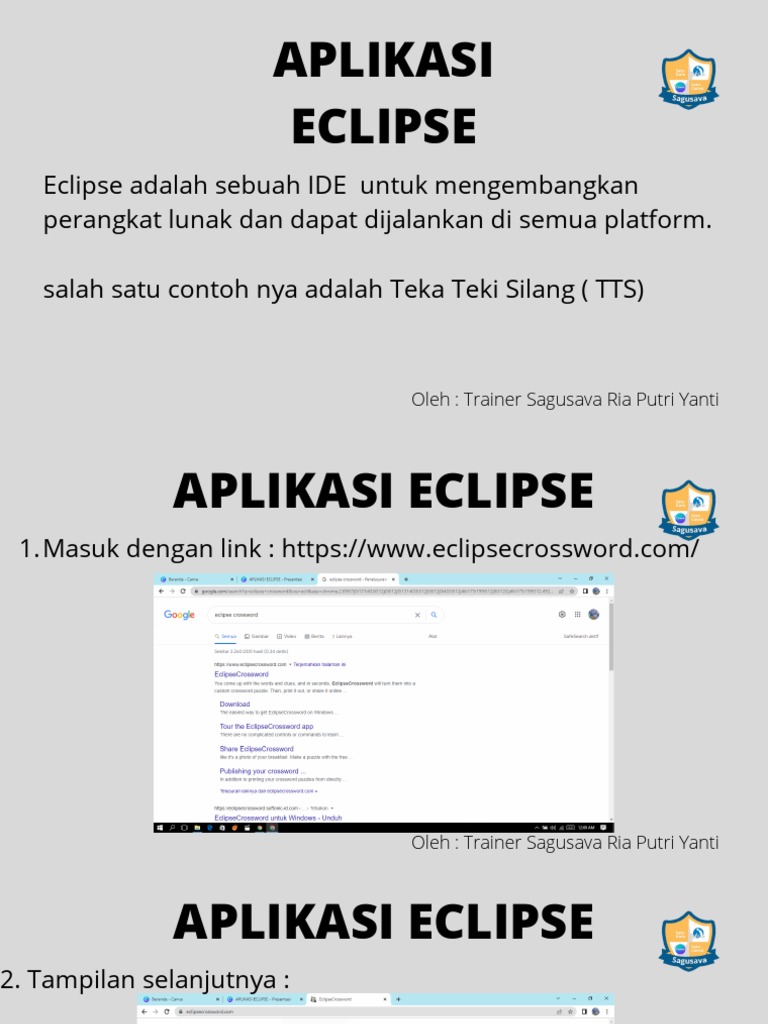 3.materi APLIKASI ECLIPSE | PDF