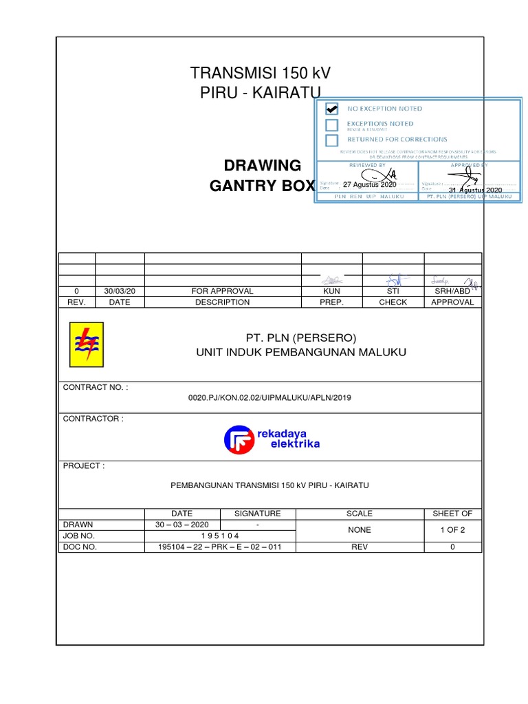Drawing Gantry Box Joint | PDF