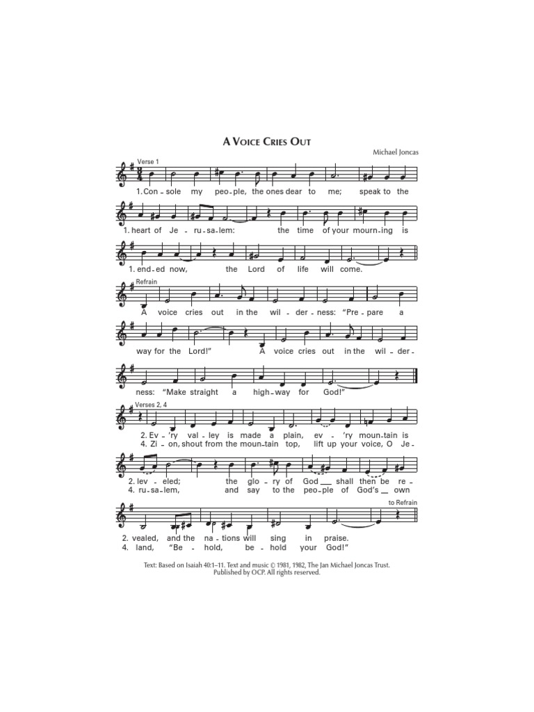 A Voice Cries Out | PDF