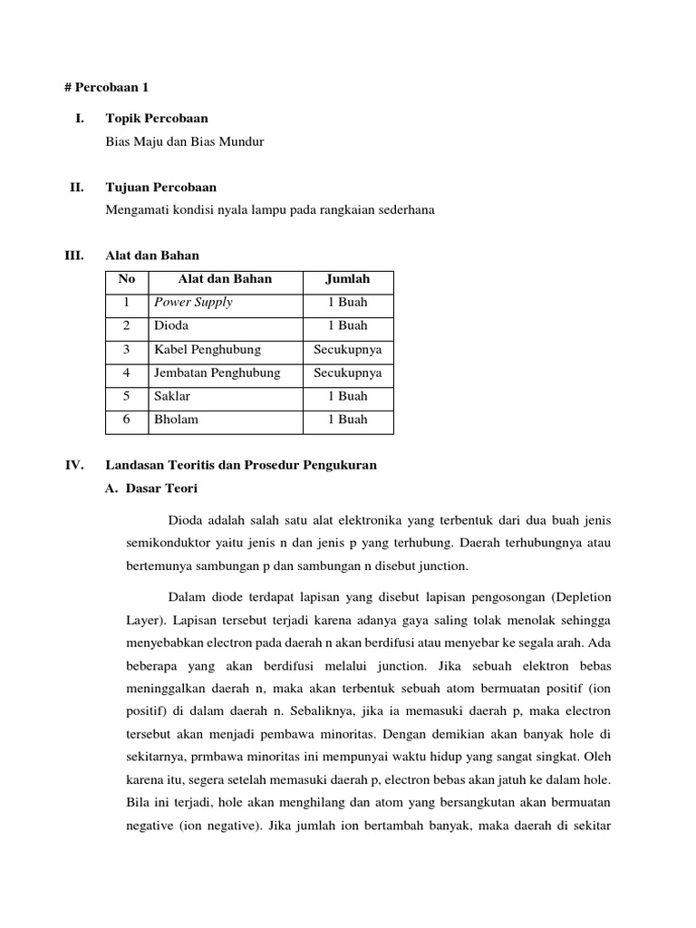 Laporan Eldas 1 | PDF