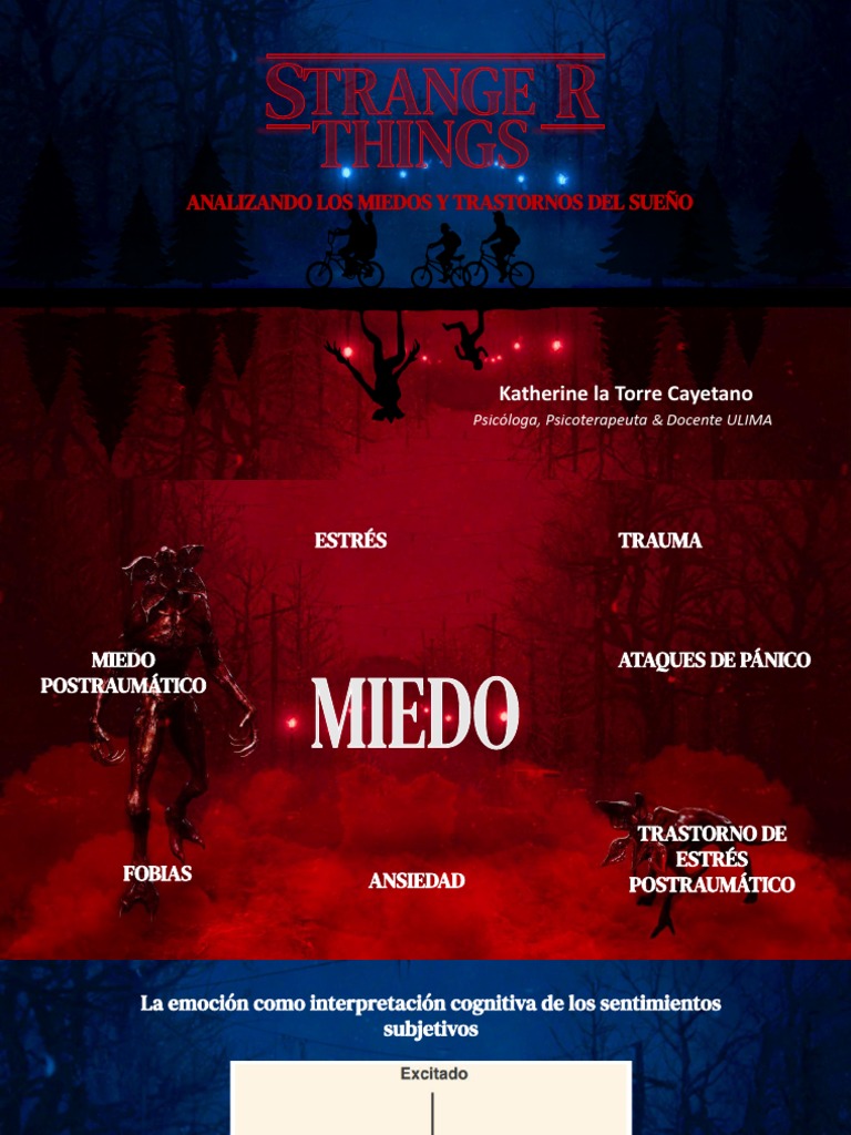 Stranger Things Presentation | Descargar gratis PDF | Temor | Las emociones