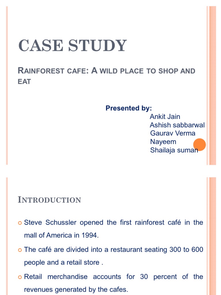 Rainforest Cafe Case Study | PDF