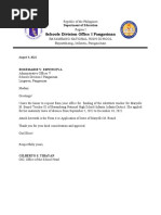 BFP Request Letter | PDF