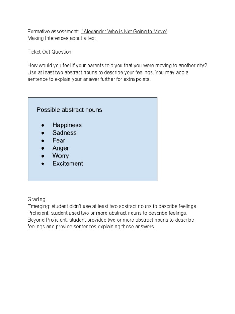 Formative Assessment on Inferences | PDF