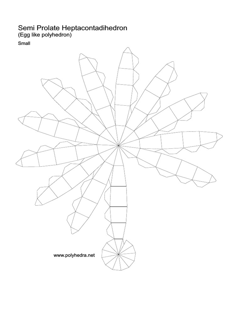 Semi Prolate Heptacontadihedron Guide | PDF