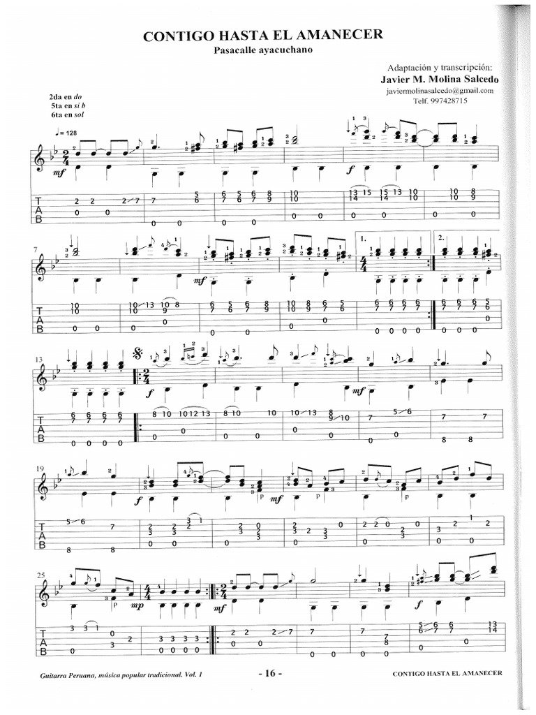 Cantando Hasta El Amanecer - Solista | PDF