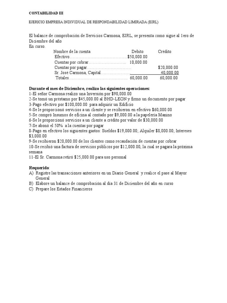 CONTABILIDAD III Practica 4 | Descargar gratis PDF | Contabilidad | Bancos