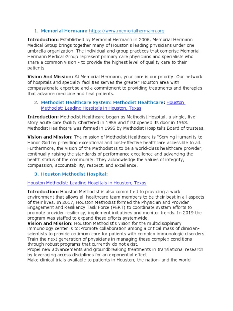 Compare - Contrast Medical Centers | PDF | Health Care | Hospital