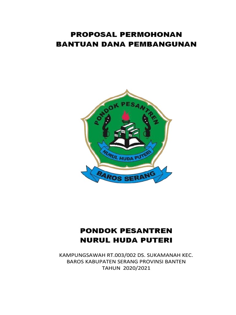 Contoh Proposal Pembangunan Pesantren | PDF