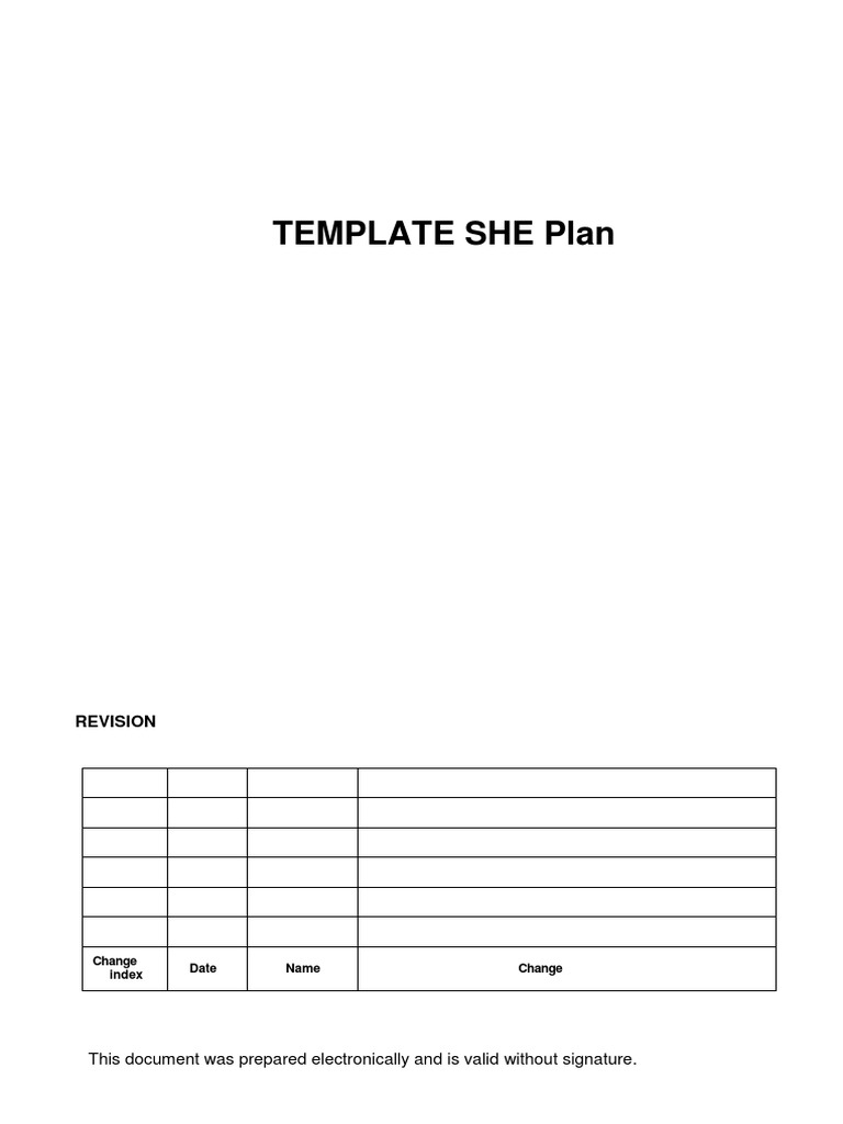 MF Vorlage She Plan en | PDF | Occupational Safety And Health | Safety