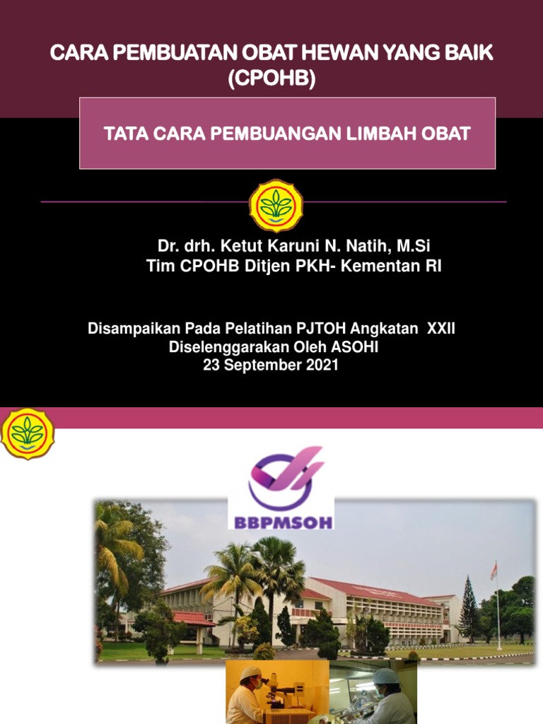 Panduan CPOHB untuk Obat Hewan | PDF | Teknologi & Rekayasa