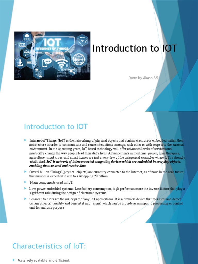 Introduction To IOT | Download Free PDF | Internet Of Things | Sensor