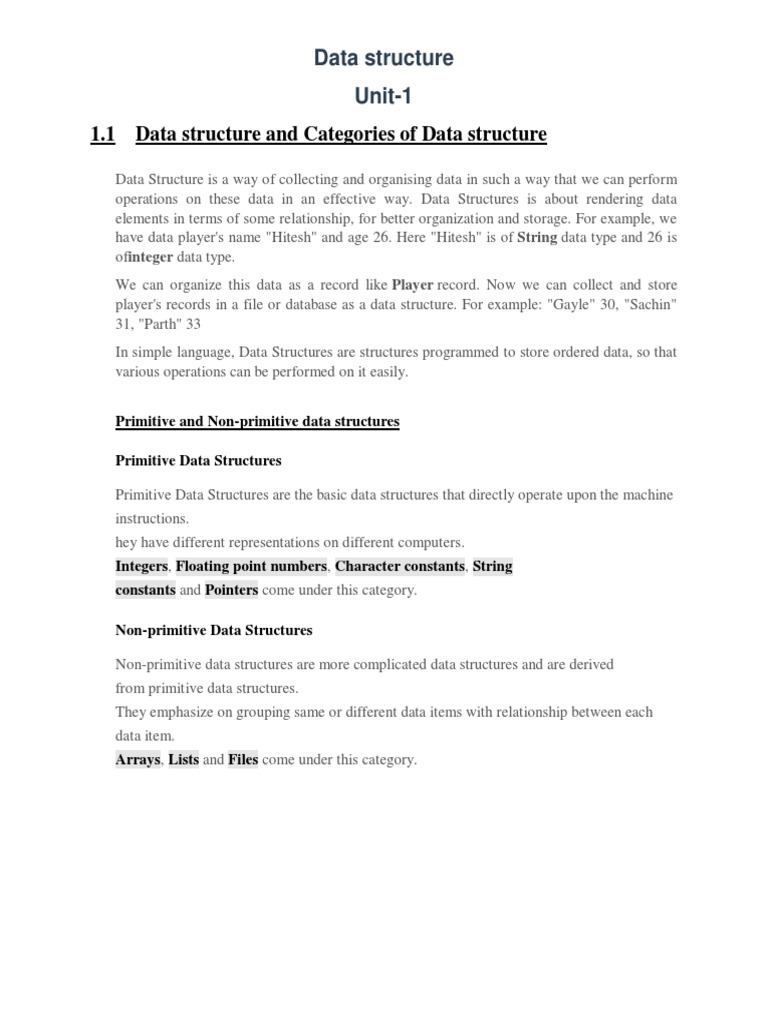 Data Structure | PDF