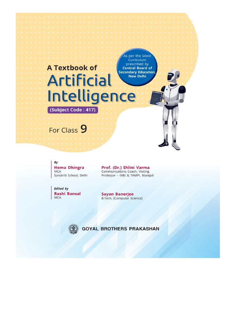 A Textbook of Artificial Intelligence Class 9 (Code 417) - Flipbook by ...