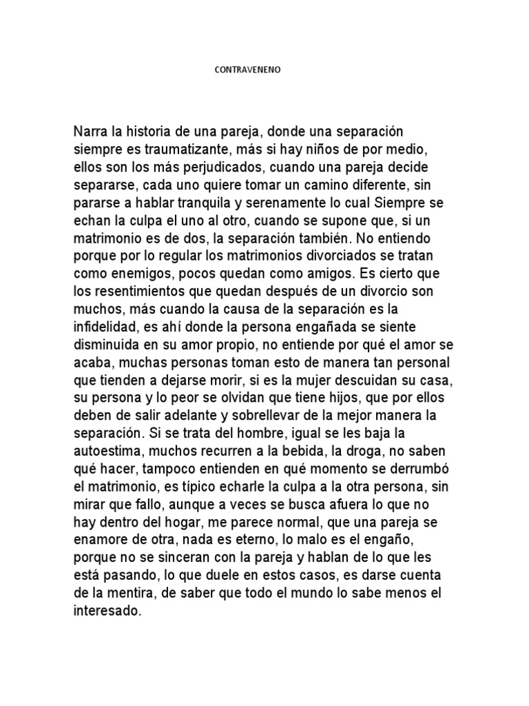 Contraveneno 2 | PDF | Amor | Divorcio