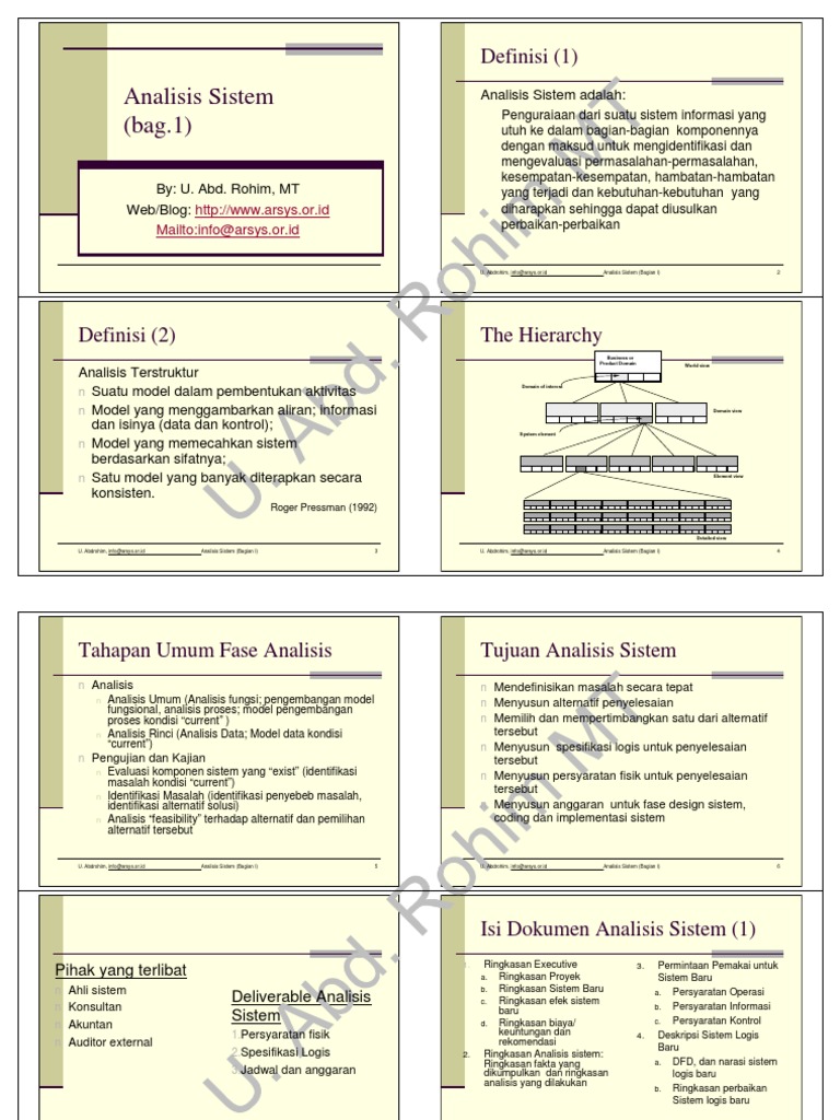 3 ANALISIS Bag 1 | PDF