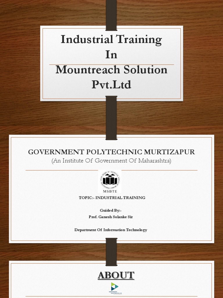 Industrial Training | PDF | System Software | Software Development