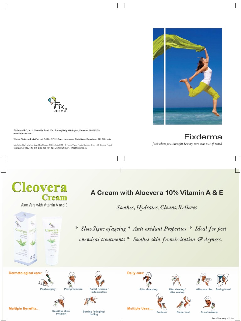 Fixderma Booklet | PDF