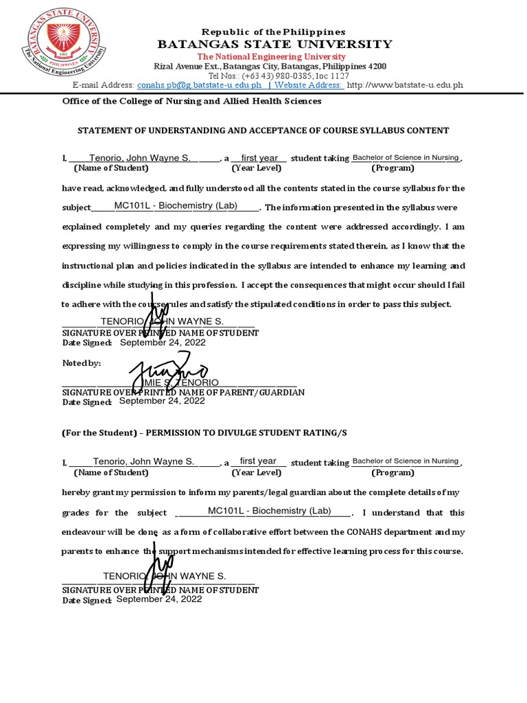 05 - SOU Form Biochem | PDF