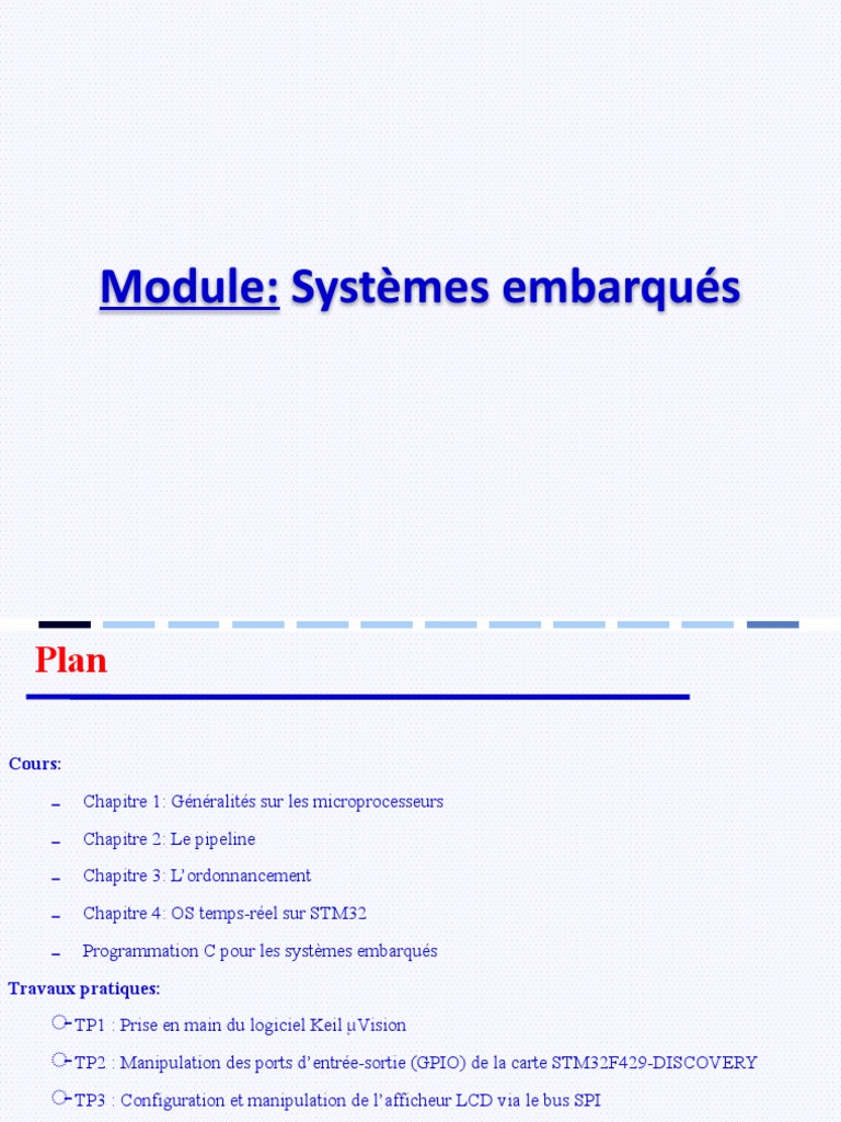 Cours Systemes Embarques | PDF | Processeur | Microprocesseur