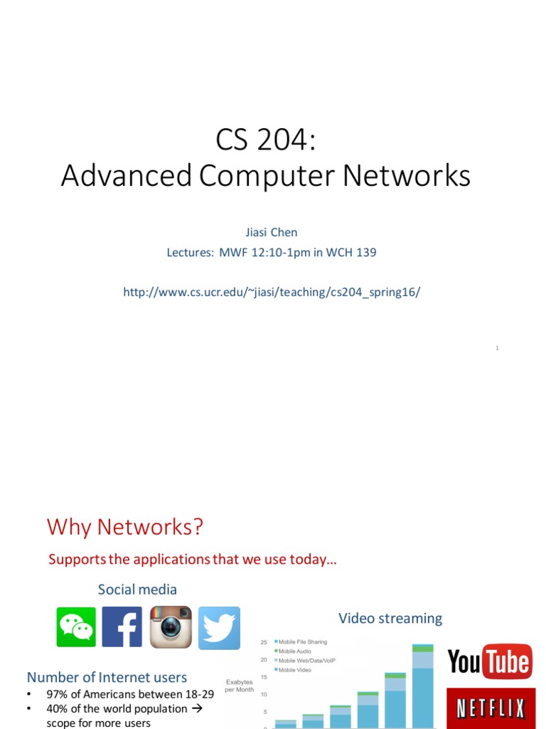 Lec1 Overview | PDF | Computer Network | Internet Protocol Suite