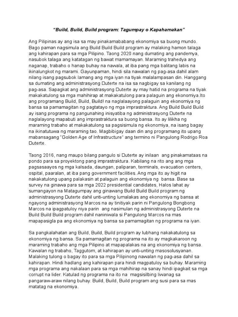 Talumpati (Filipino) | PDF