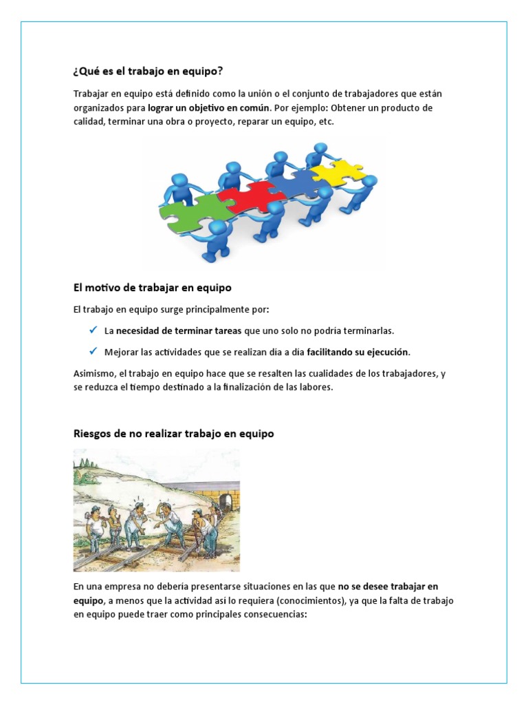 Charla TRABAJO EN EQUIPO | PDF