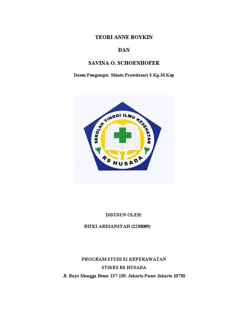 Teori Keperawatan Boykin dan Schoenhofer | PDF | Sains & Matematika
