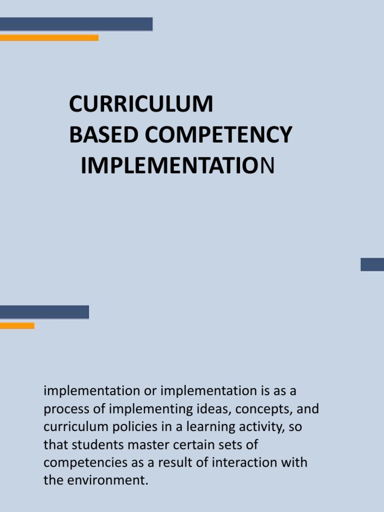Curriculum Based Competency Implementation | PDF | Career & Growth | Art