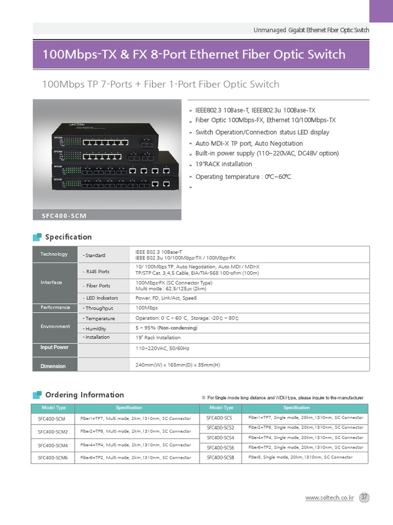Ethernet Switch | Download Free PDF | Ethernet | Telecommunications