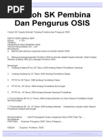 SK Pengurus Osis 2025 | PDF
