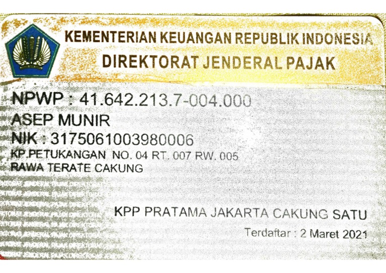 Npwp 3 Pdf