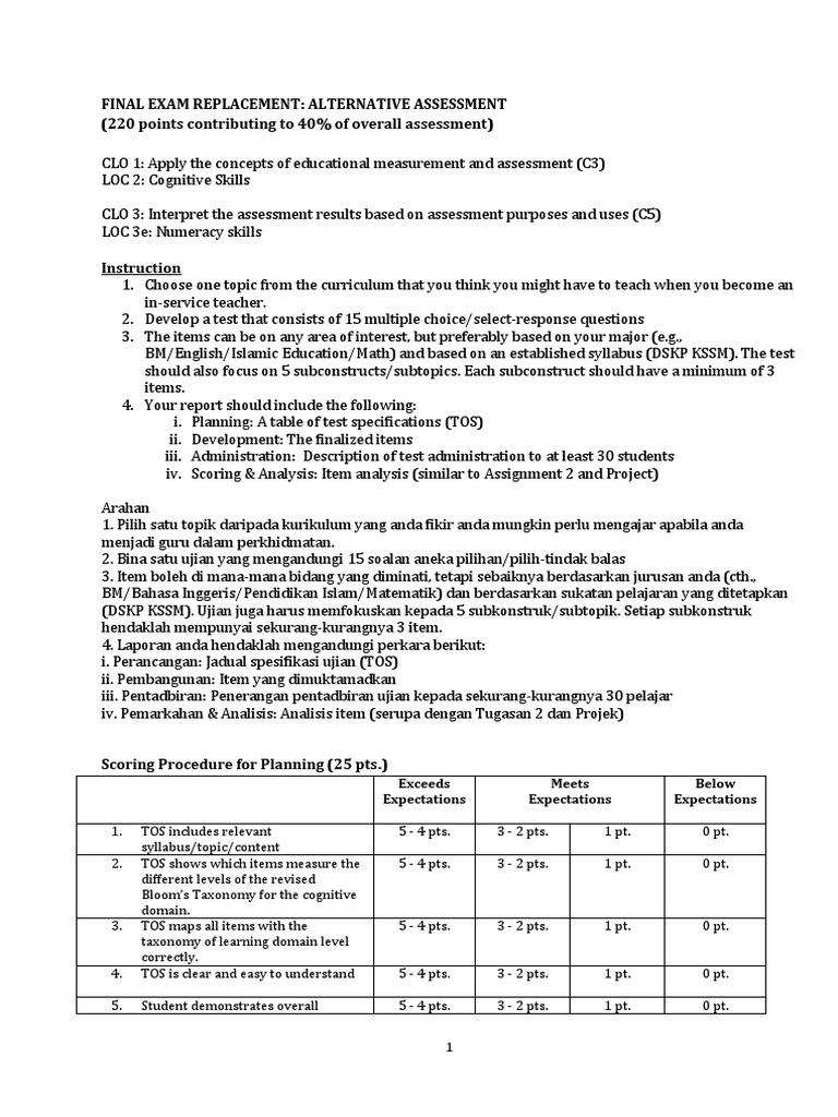 TUGASAN AKHIR STUDENT 2022 Dengan Translate | PDF | Multiple Choice ...